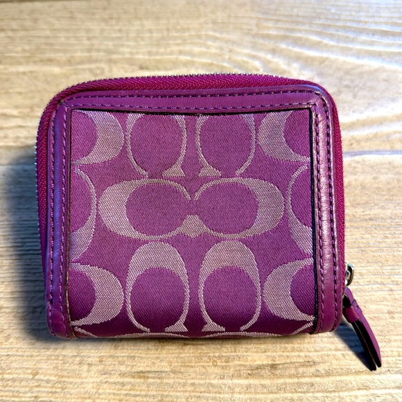 Coach | Bags | Purple Coach Wallet | Poshmark